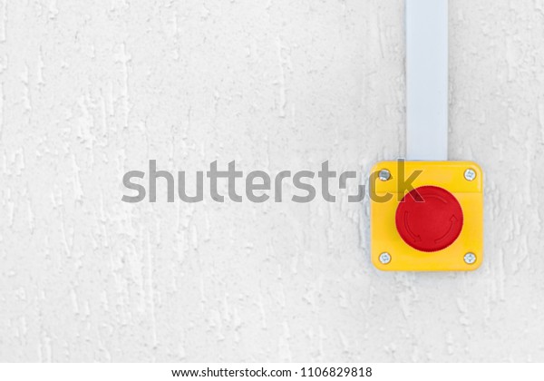 Red Emergency Shutdown Button Stock Photo (Edit Now) 1106829818