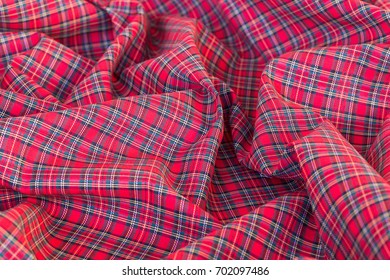 Red Fabric Texture Wave Pattern Stock Photo 691396573 | Shutterstock