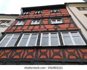 Red Facade Medieval Building Dated 1537 Stock Photo (Edit Now) 1962801211