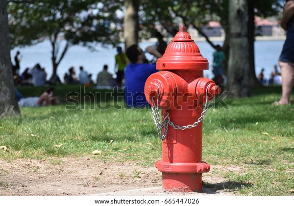 Red Fire Pump Stock Photo 665447026 | Shutterstock