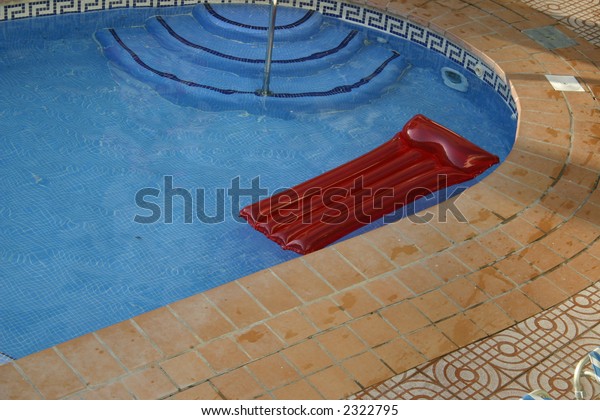 Red Lilo On Pool Stock Photo 2322795 | Shutterstock