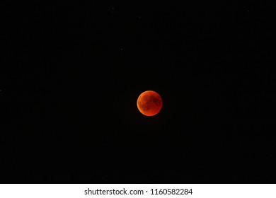 Red Moon Eclipse On Black Stock Photo (Edit Now) 1145300267