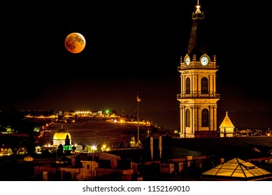 Red Moon Eclipse Over Jerusalem Stock Photo 1152169010 | Shutterstock