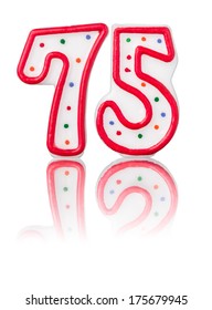 Red Number 75 Reflection Stock Photo 175679945 | Shutterstock
