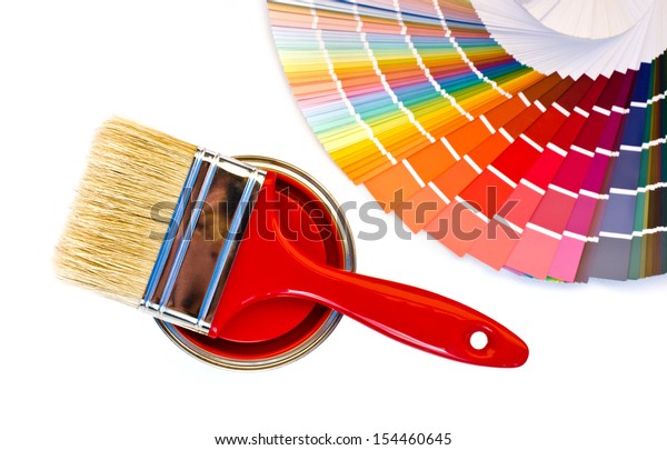 Red Paint Swatch Samples Different Shades Stock Photo 154460645 ...
