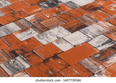 Red Paving Slabs Pattern Texture Marble Stock Photo (Edit Now) 1697739586