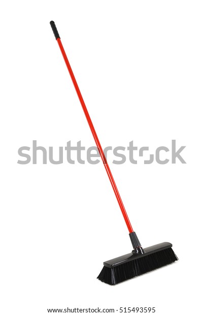 Red Plastic Broom Stock Photo (Edit Now) 515493595