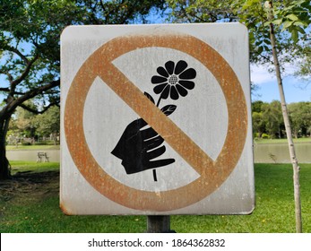 Red Prohibited Removing Pull Out Plants Stock Photo 1864362832 ...