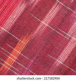 Red Rough Fabric Texture Pattern Background Stock Photo 217182904 ...