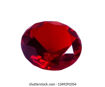 Red Ruby Gem Close Isolated Object Stock Photo 1349291054 | Shutterstock