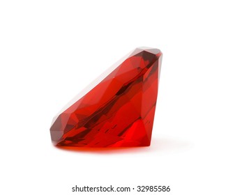 Big Red Diamond Isolated On White Stock Photo (Edit Now) 2947258