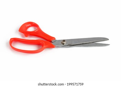 Plastic Colorful Scissor Isolated On White Stock Photo 436930300 ...