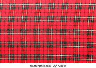 Red Scott Pattern Fabric Texture Background Stock Photo 204728146 ...