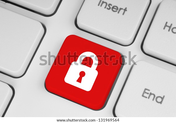 Red Security Button On Keyboard Stock Photo 131969564 | Shutterstock