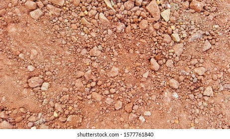 Red Soil Construction Rough Surface On Stock Photo 1577761840 ...