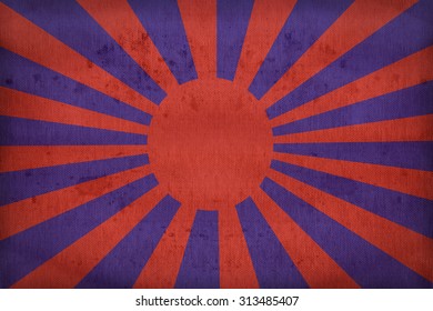 Red Sun Flag On Paper Textureretro Stock Photo 327240314 | Shutterstock