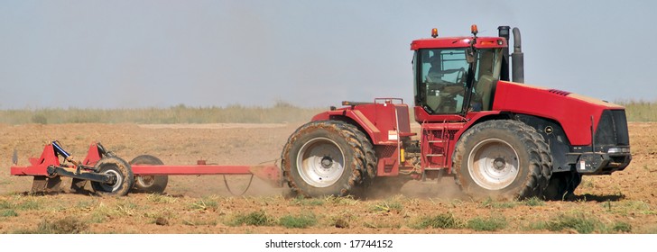 Old Style Red Farm Trackor Sitting Stock Photo 2024998297 | Shutterstock
