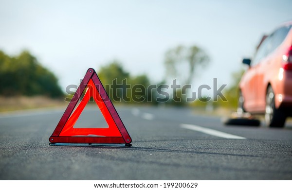 Red Triangle Car Stock Photo 199200629 | Shutterstock