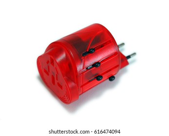 Red Universal Adapter Plug Isolate On 스톡 사진 616474094 | Shutterstock