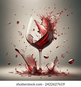 Overhead Photography Wine Pouring Into Glass AI-generated image ...