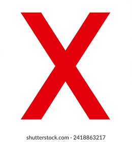 Artistic Image Red Xmark Paint Stroke AI-generated image 2240769377 ...