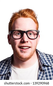Portrait Nerd Funny Face Stock Photo (Edit Now) 253402030
