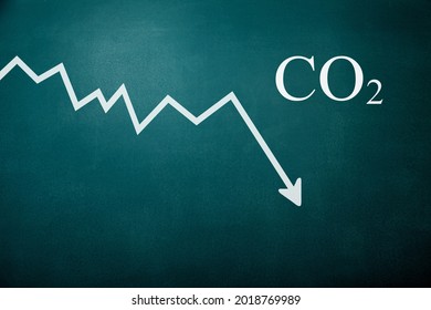 Reducing Co2 Levels Graph Decline Carbon Stock Photo 2018769989 ...