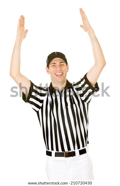 Referee Ref Signals Successful Touchdown Stock Photo 210720430 ...