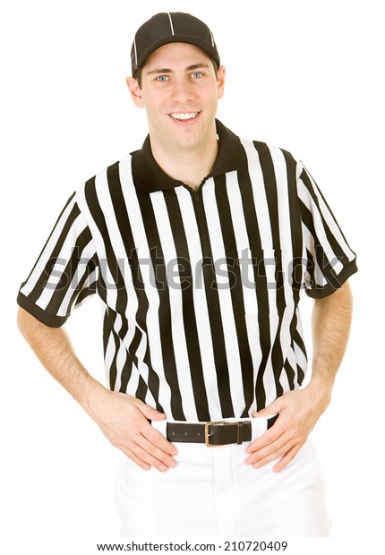 Referee Smiling Ref Ready Officiate Big Stock Photo 210720409 ...