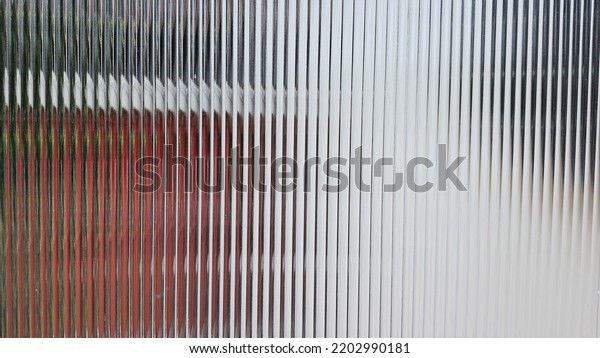 Reflection Fluted Glass Texture Background Stock Photo 2202990181 ...