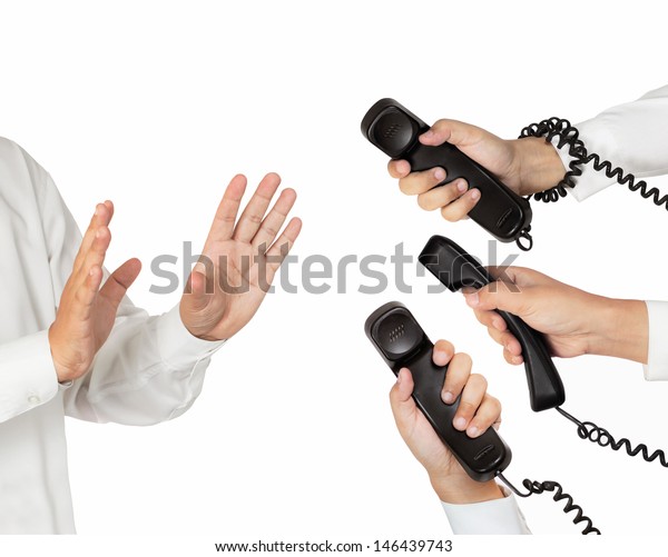 Refusing Answer Busy Phone Call Stock Photo (Edit Now) 146439743