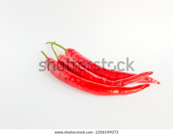Regular Chilli Pepper Isolated On White Stock Photo 2206549073 ...