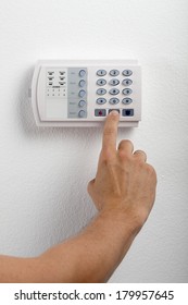 Regular Security Systems Keypad Buttons Being Stock Photo 179957645 ...