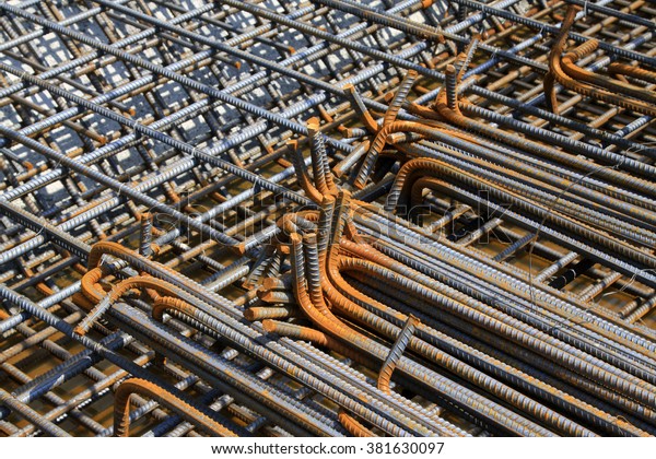 Reinforced Concrete Casting Framework Construction Site Stock Photo ...