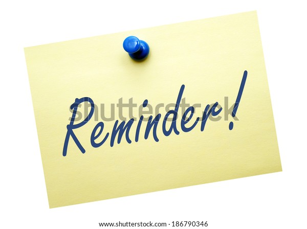 Reminder Stock Photo (Edit Now) 186790346