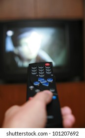 Remote Control Pointing Tv Stock Photo 101207692 | Shutterstock