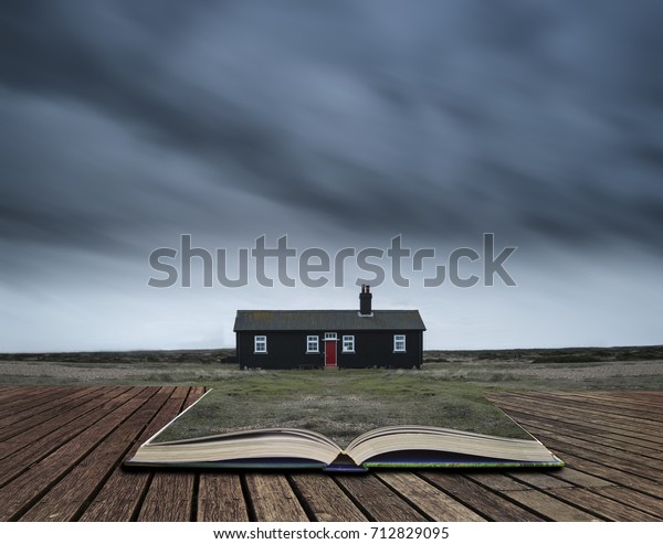 Remote Desolate Isolated House Under Dark Stock Photo (Edit Now) 712829095