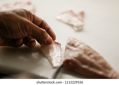 Removing Thin Slice Fish Main Body Stock Photo 1112229536 | Shutterstock