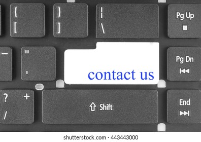 Render Keyboard Contact Us Button Isolated Stock Photo 443443000 ...