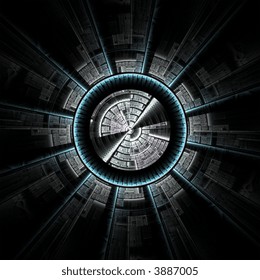 Rendering Resembling Bottom Spaceship Stock Photo (Edit Now) 3887005