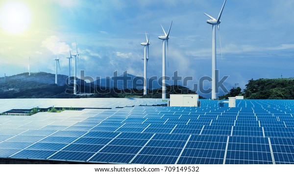 Renewable Energy Conceptual Visual Wind Power Stock Photo 709149532 ...