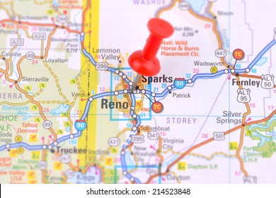 Reno Map Stock Photo 214523848 | Shutterstock