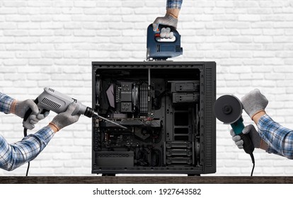 308 Open desktop computer tower Images, Stock Photos & Vectors ...