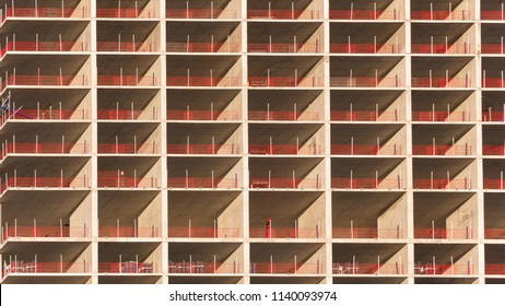Repeating Pattern Residential Skyscraper Under Construction Stock Photo ...