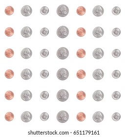 Repeating Pattern Rows Us Coins Over Stock Photo 651179161 | Shutterstock