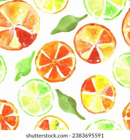 Repeating Pattern Watercolour Citrus AI-generated image 2383695511 ...