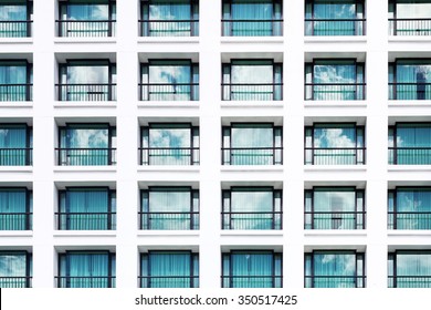 Repeating Pattern Windows Balcony Building Front Stock Photo (Edit Now ...