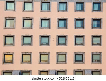 Repeating Pattern Windows Building Front Background Stock Photo (Edit ...