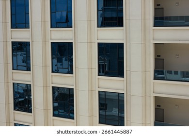 Free Stock Photo of Repeating patterns of windows on building facade ...