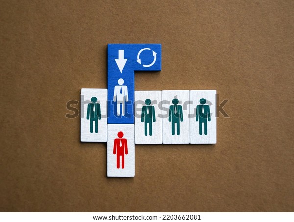 Replacing Employee New One Replace Incompetent Stock Photo 2203662081 ...
